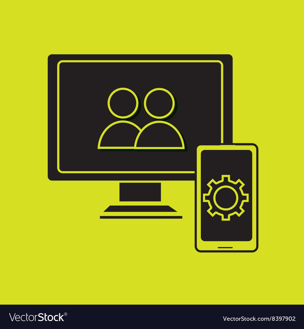 Computer technology design Royalty Free Vector Image