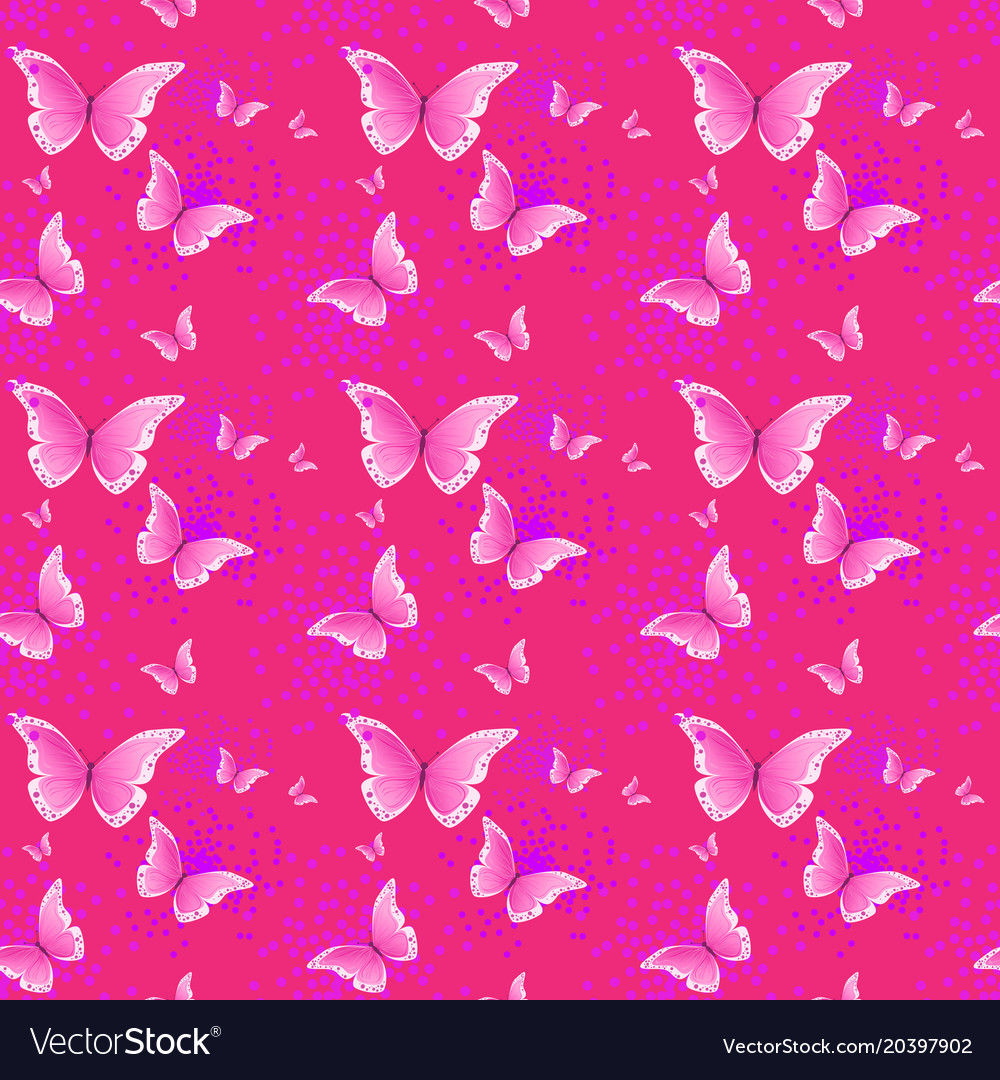 Cute pink seamless pattern background Royalty Free Vector