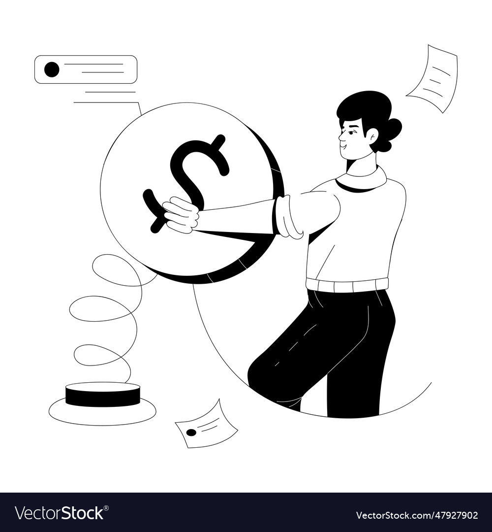 Finance manager Royalty Free Vector Image - VectorStock