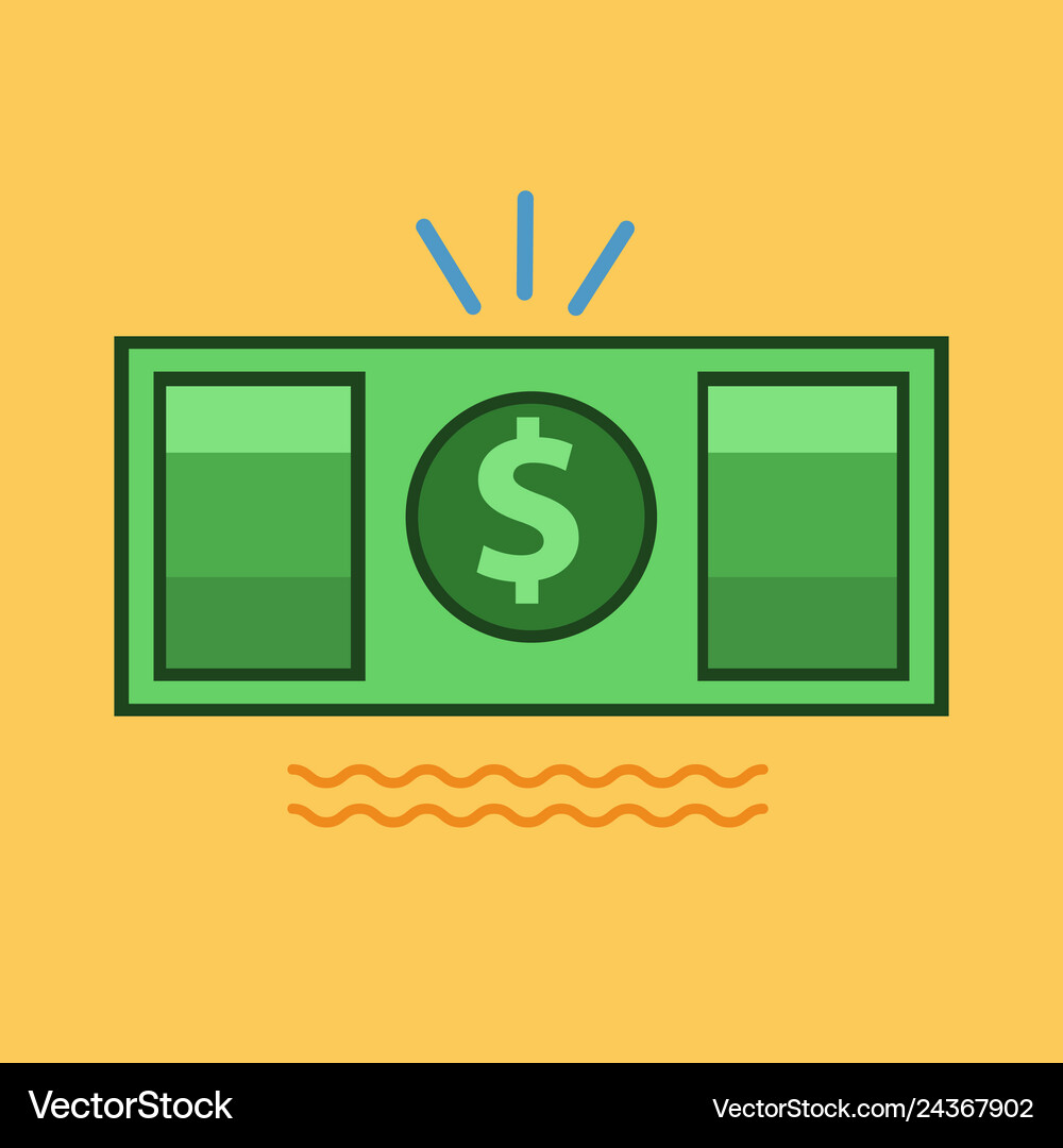 Money icon set great flat icons use Royalty Free Vector