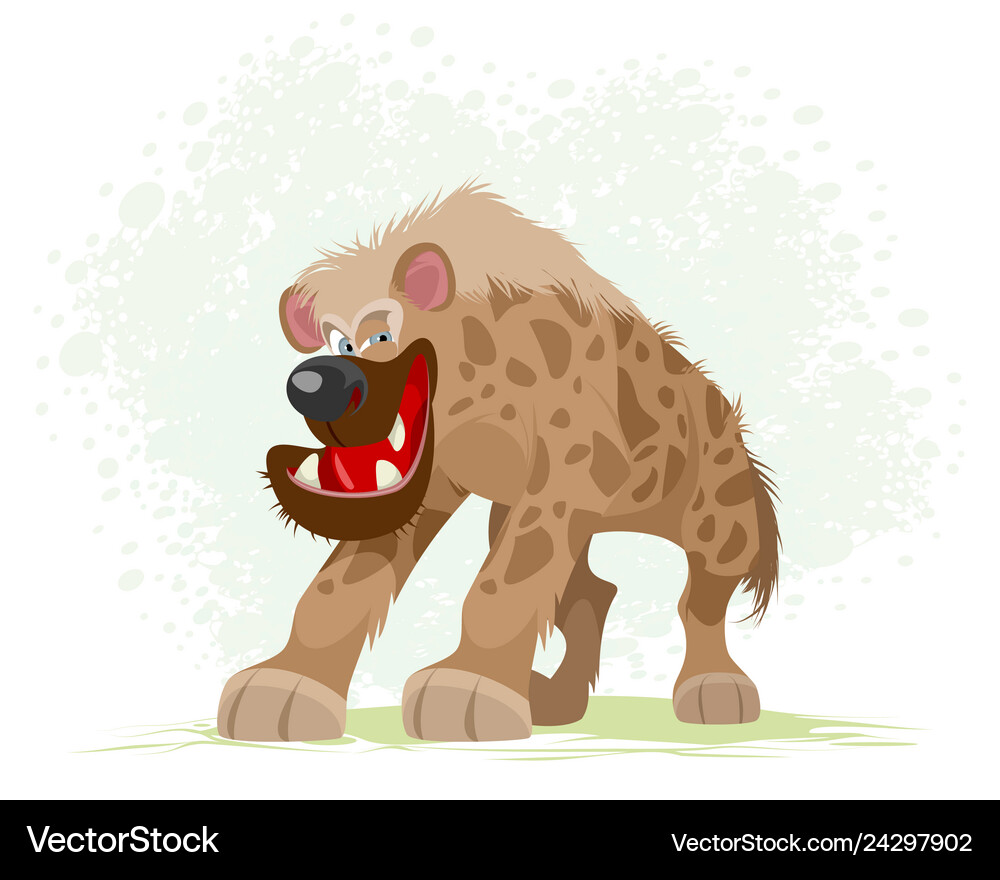 Portrait of a hyena Royalty Free Vector Image - VectorStock