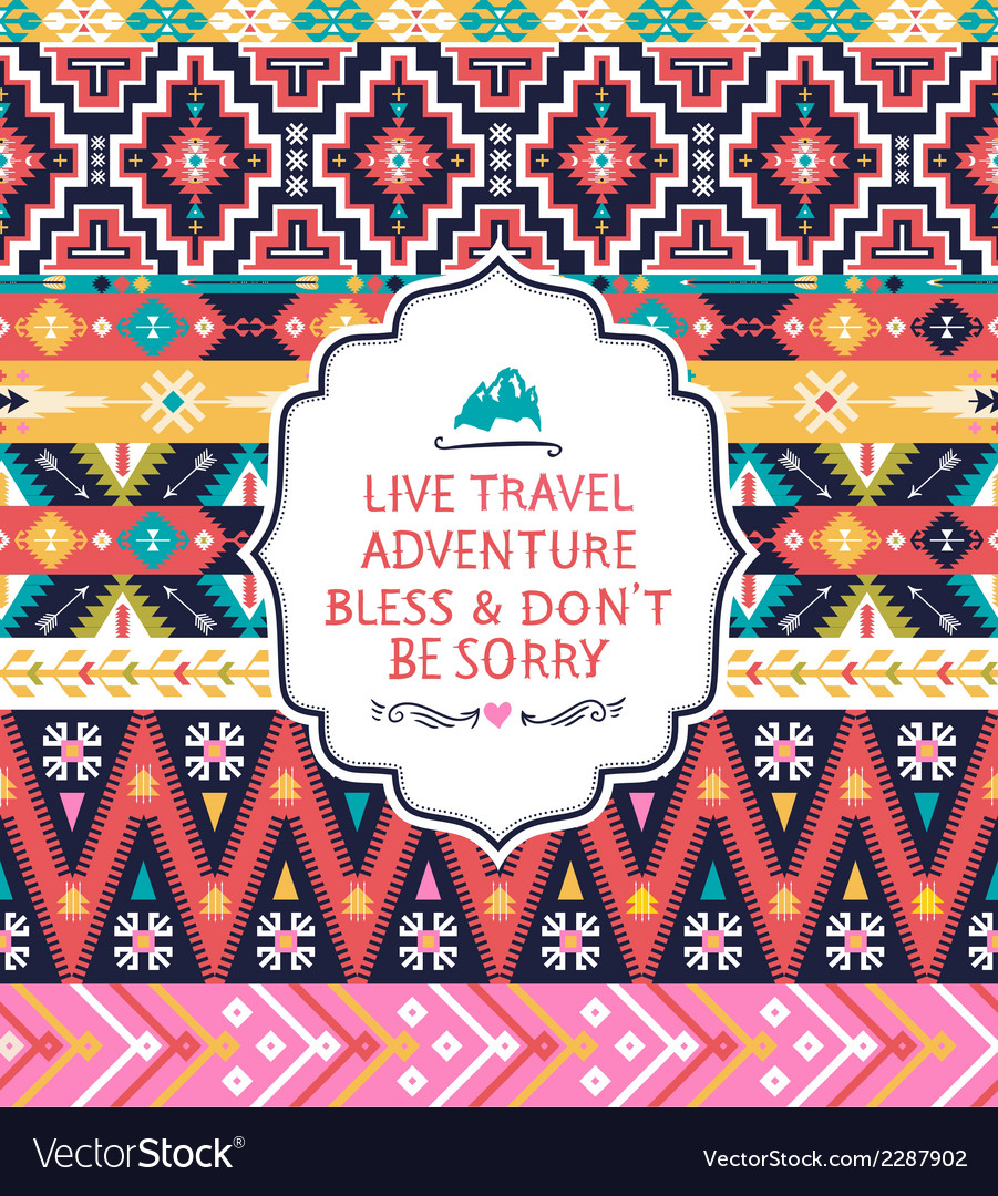 Seamless pattern in native american style Vector Image