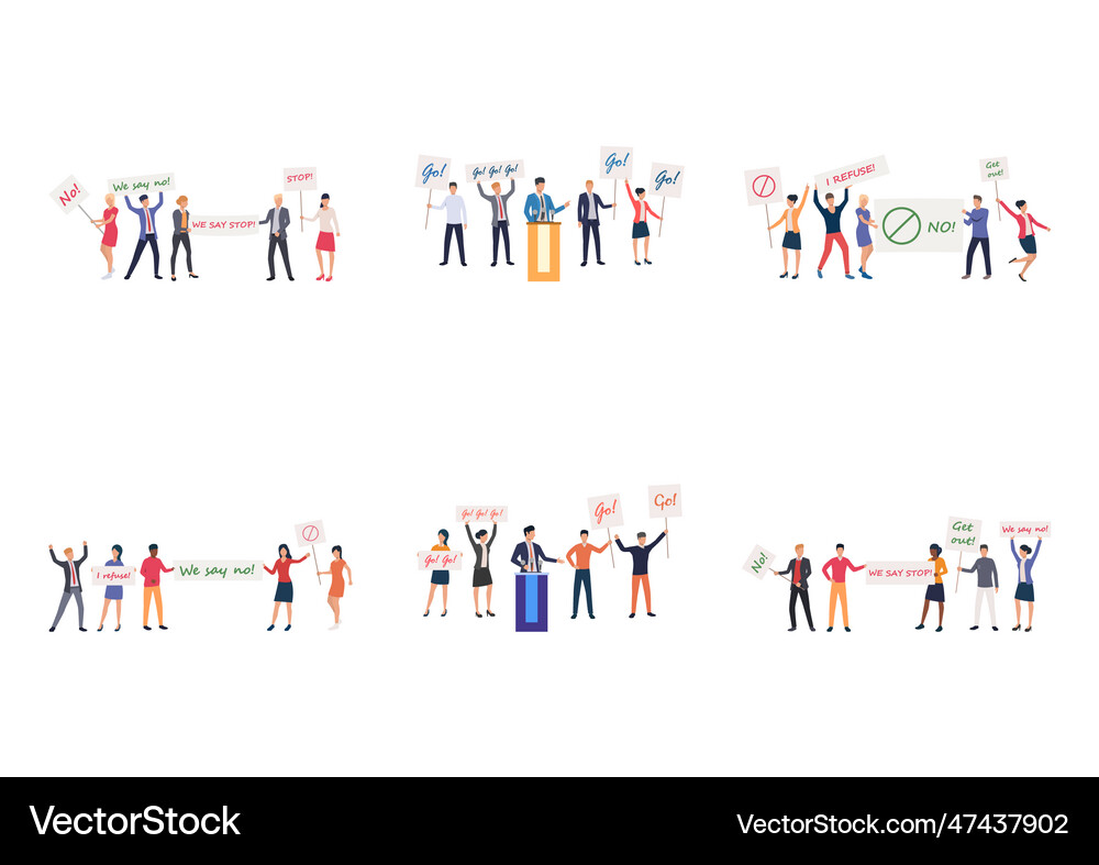 Set of public events Royalty Free Vector Image