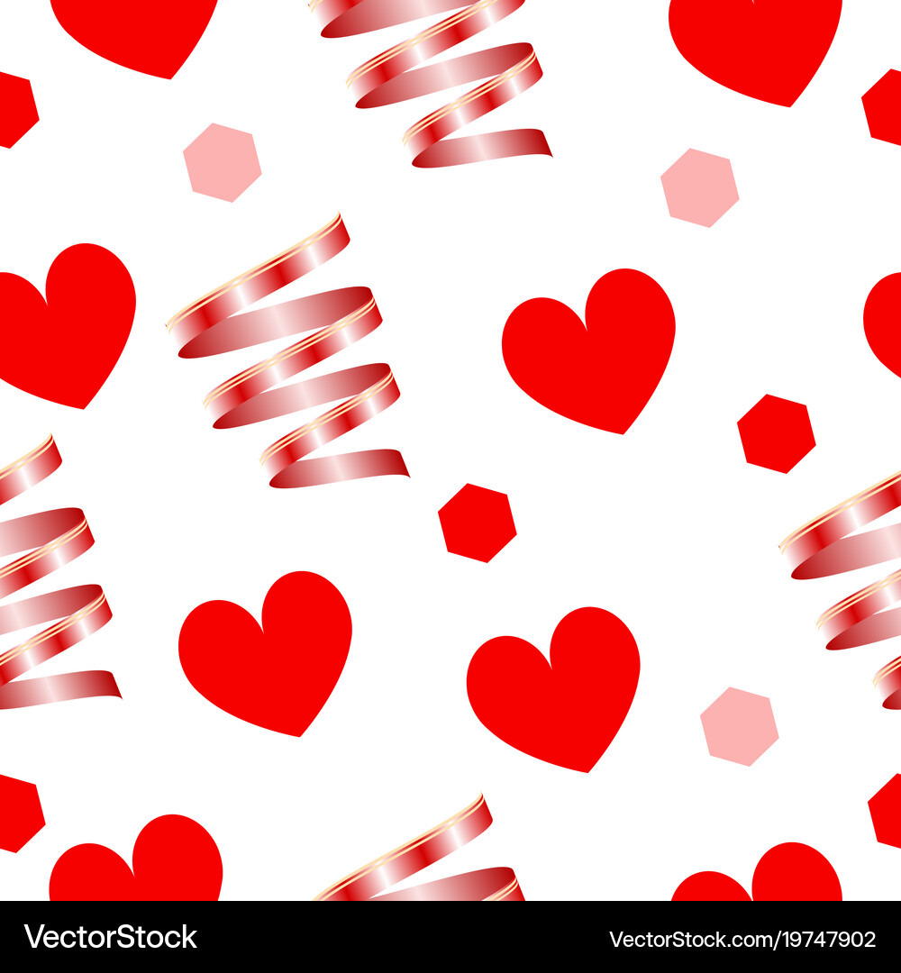 Valentines day card - seamless pattern Royalty Free Vector