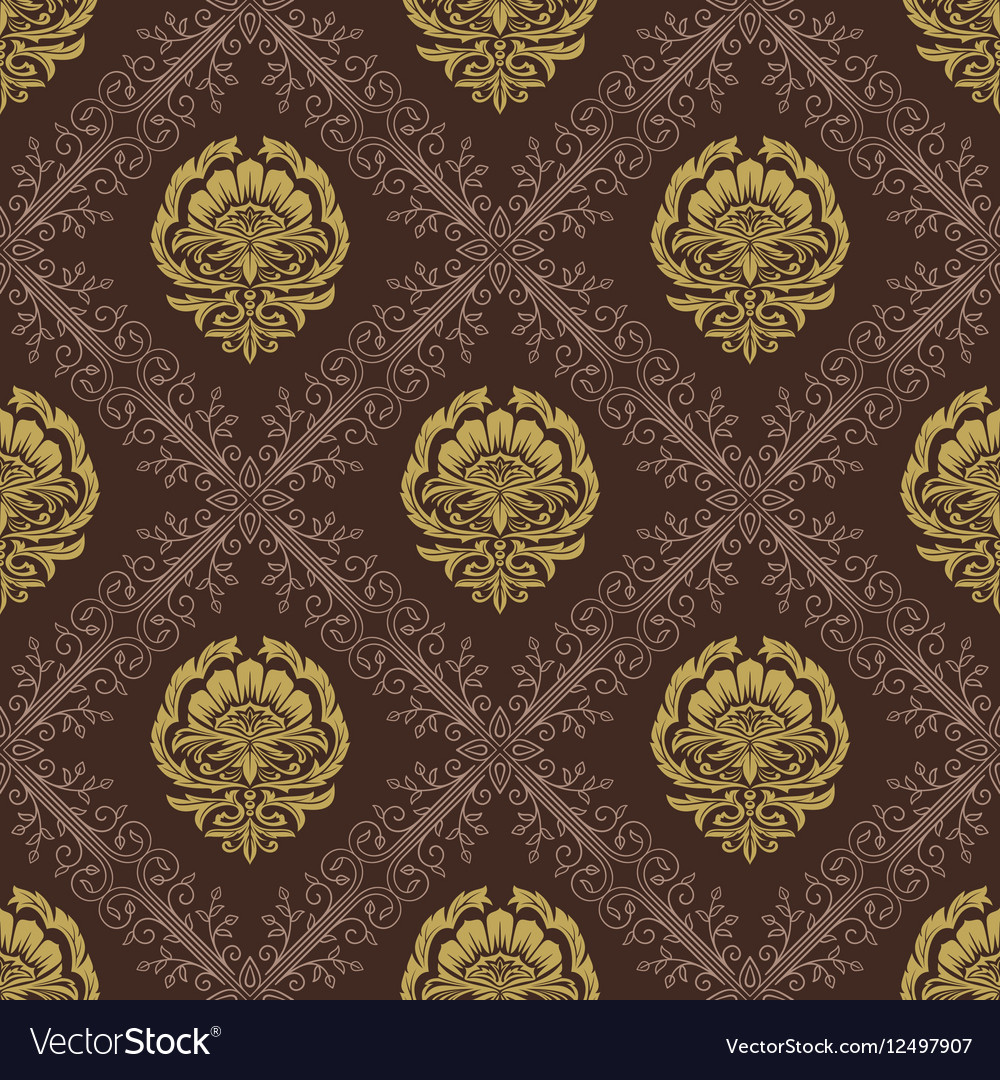 Baroque seamless pattern Royalty Free Vector Image