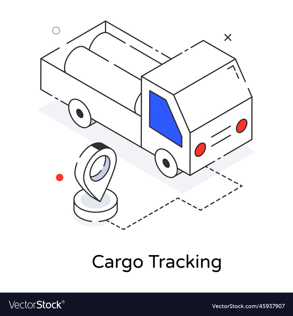 Cargo tracking Royalty Free Vector Image - VectorStock