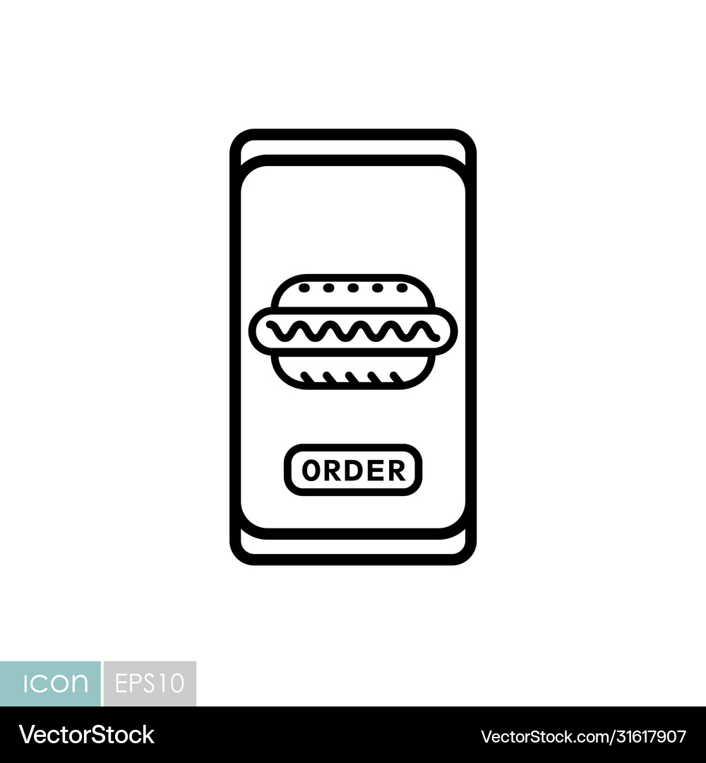 Fast food delivery service icon Royalty Free Vector Image