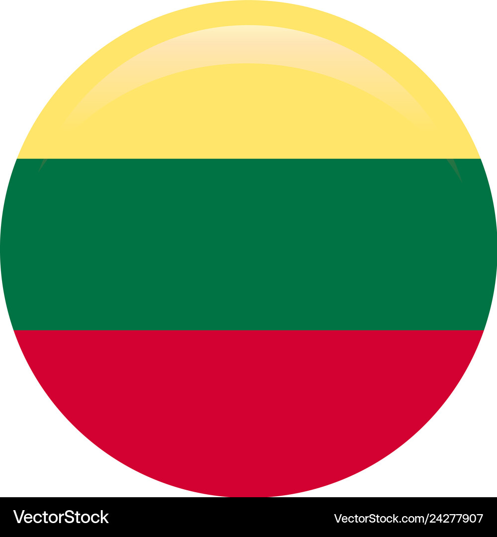 Lithuania Flag Official Colors And Proportion Vector Image