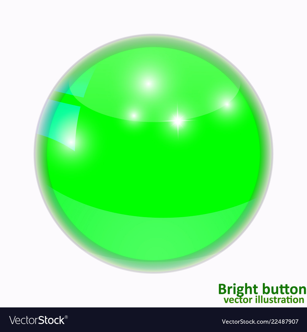 Round bright button Royalty Free Vector Image - VectorStock