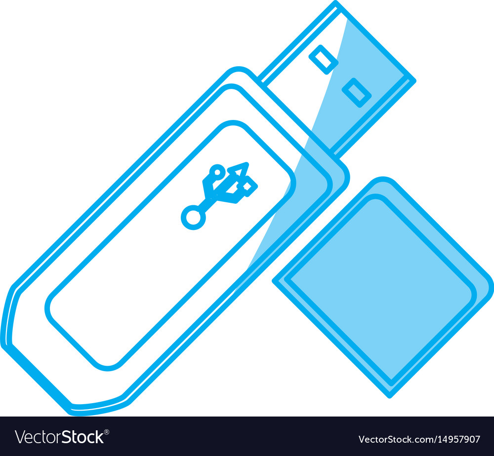 Usb storage technology Royalty Free Vector Image