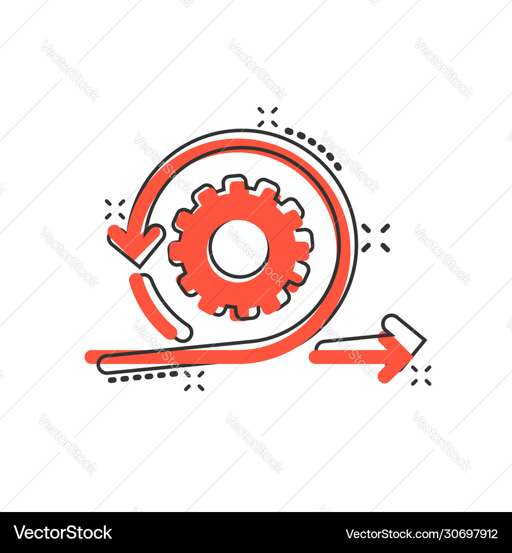 Agile icon in comic style flexible cartoon Vector Image