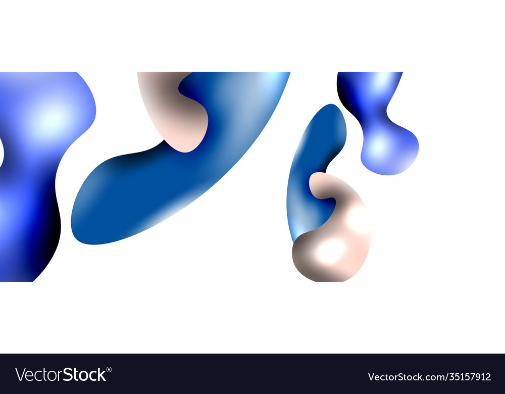 Bubbles abstract background liquid splashes Vector Image