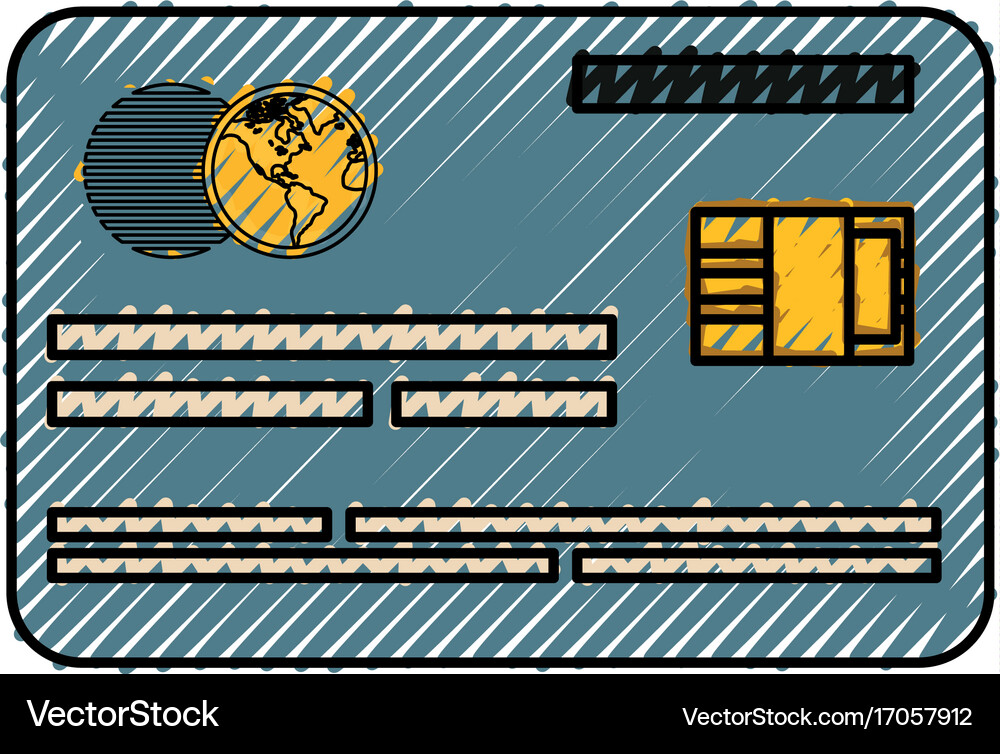 Credit card bank Royalty Free Vector Image - VectorStock