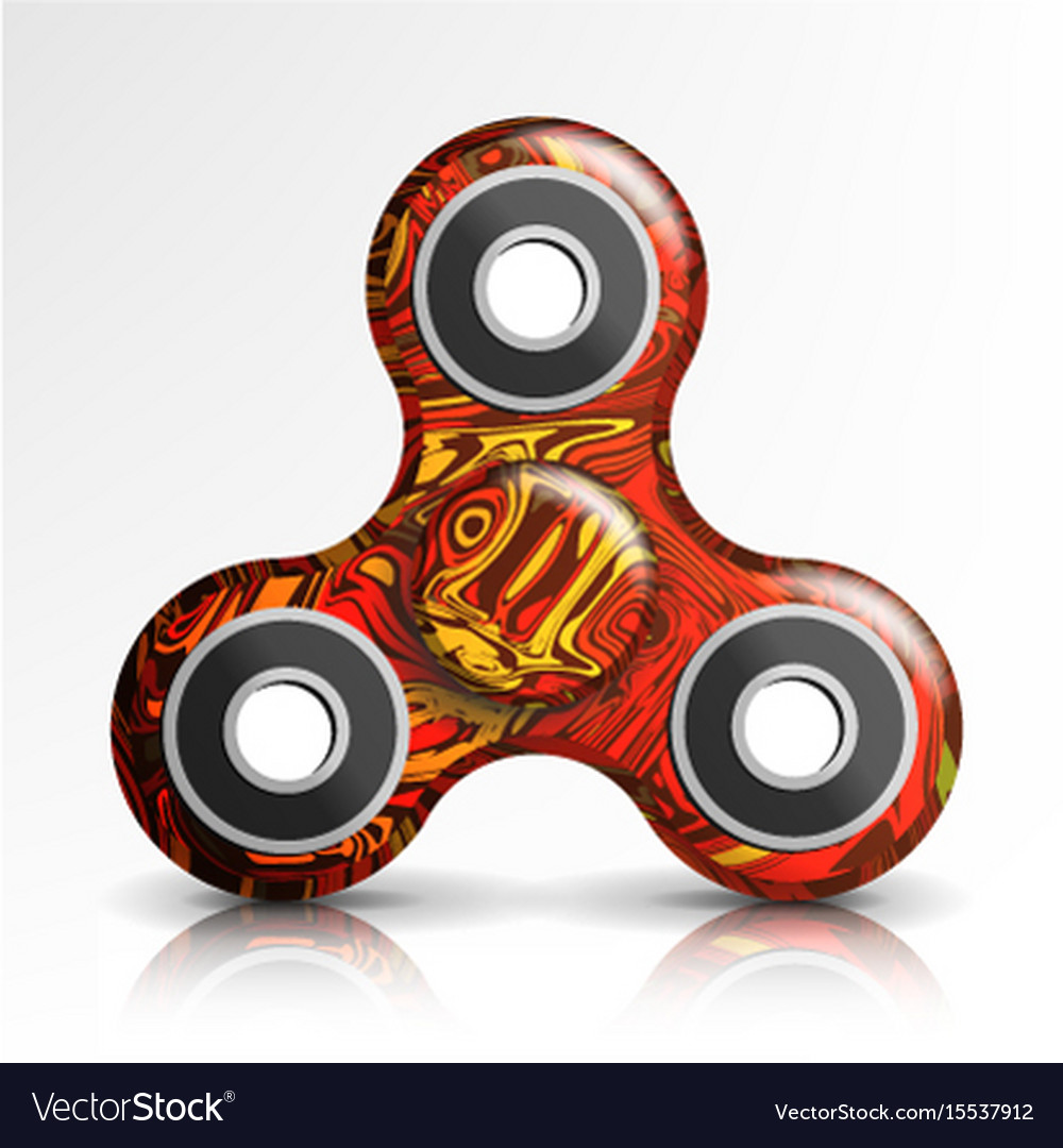 Spinner toy bright plastic fidgeting hand Vector Image Spinner toy bright plastic fidgeting hand Vector Image