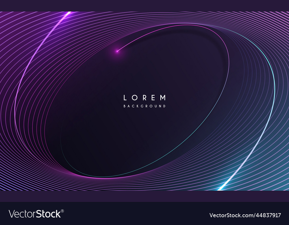 Abstract neon color circle lines background Vector Image Abstract neon color circle lines background Vector Image