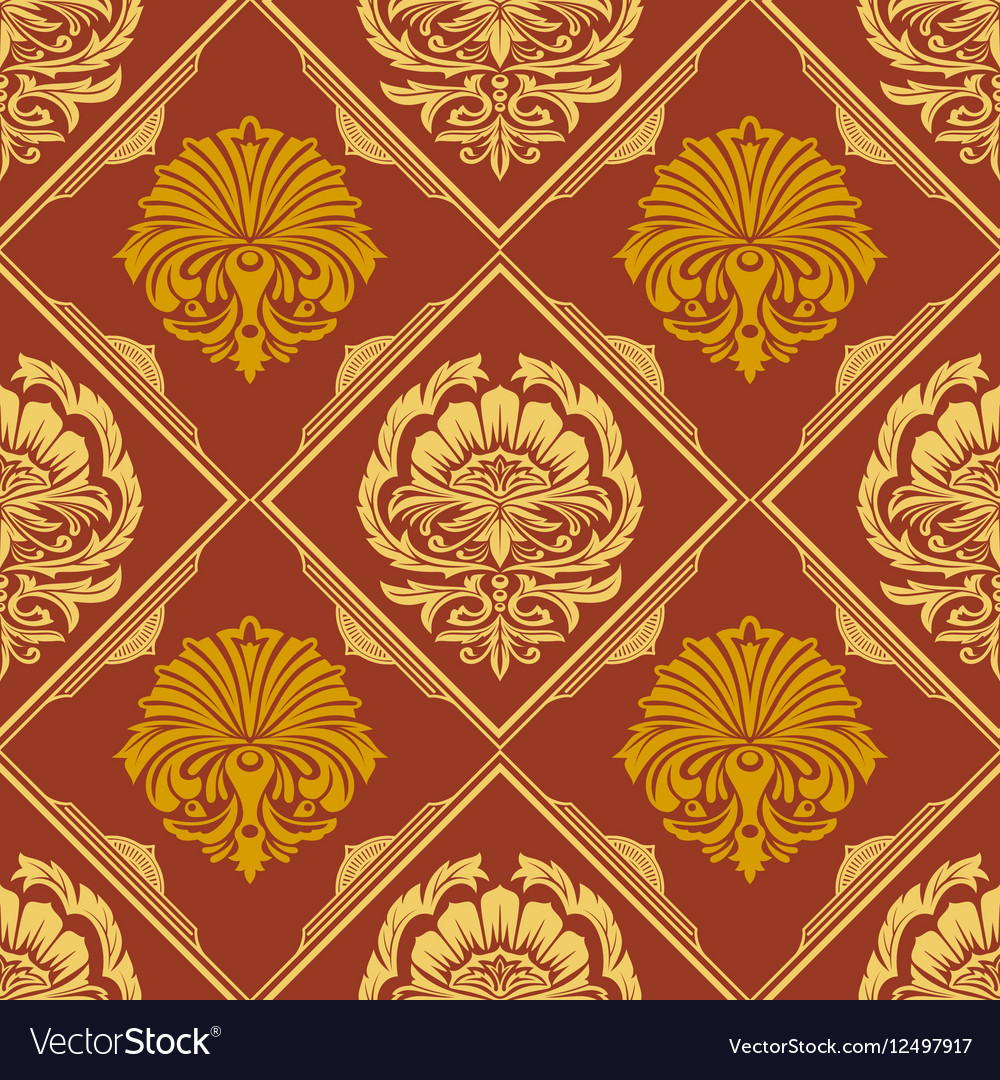 Baroque seamless pattern Royalty Free Vector Image