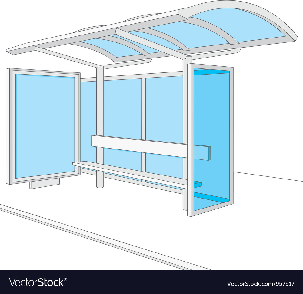Bus stop Royalty Free Vector Image - VectorStock