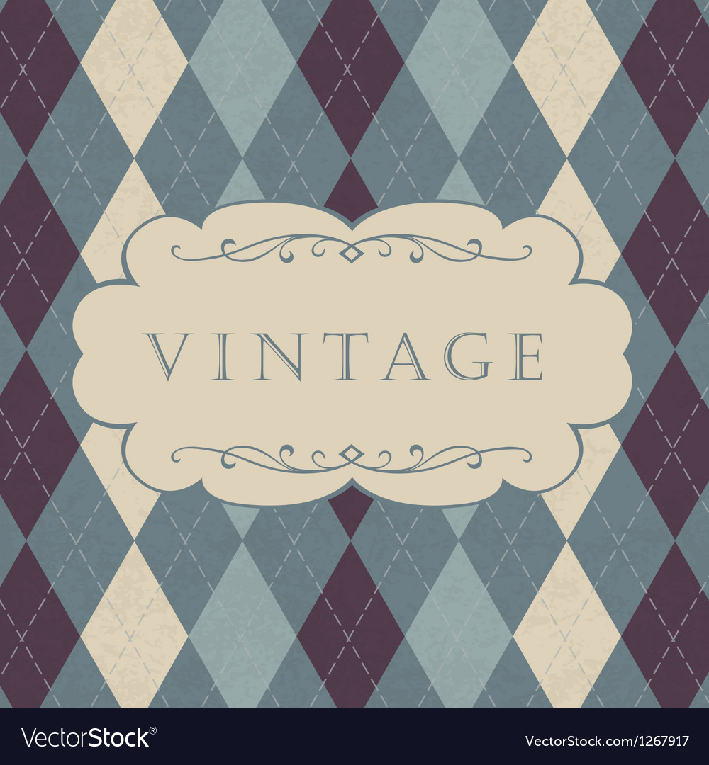 Classic argyle pattern Royalty Free Vector Image