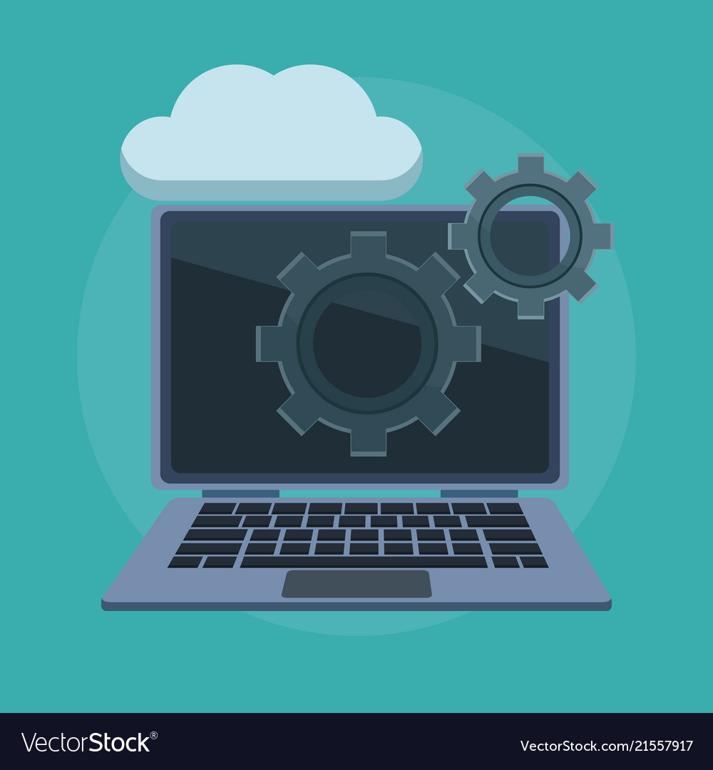 Data center technology Royalty Free Vector Image
