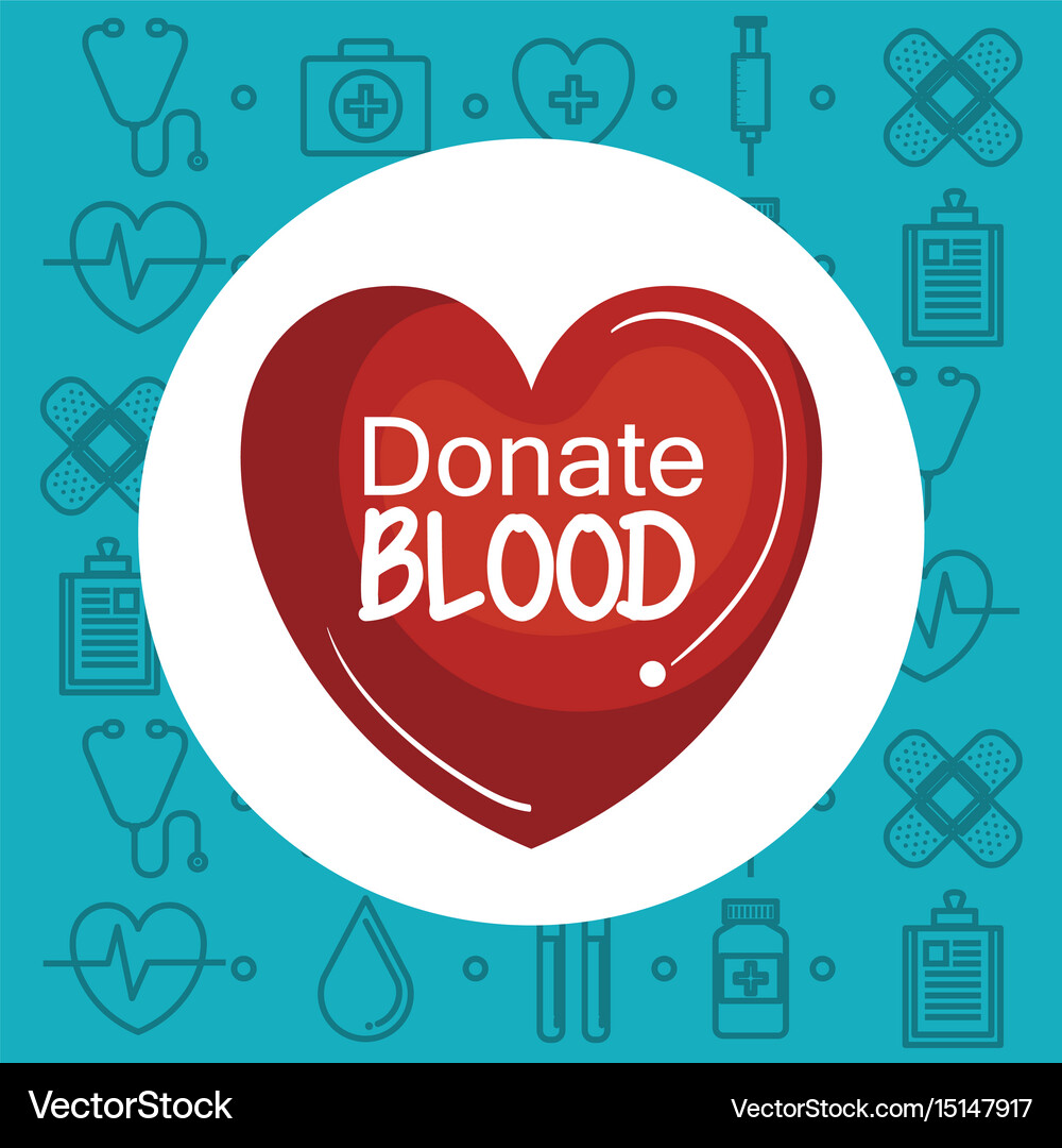 Donating Blood Design Royalty Free Vector Image