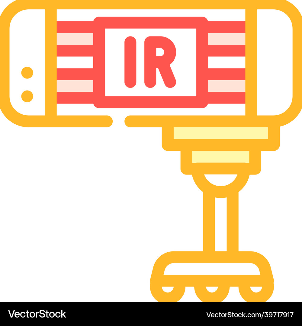 Infrared waves equipment color icon Royalty Free Vector