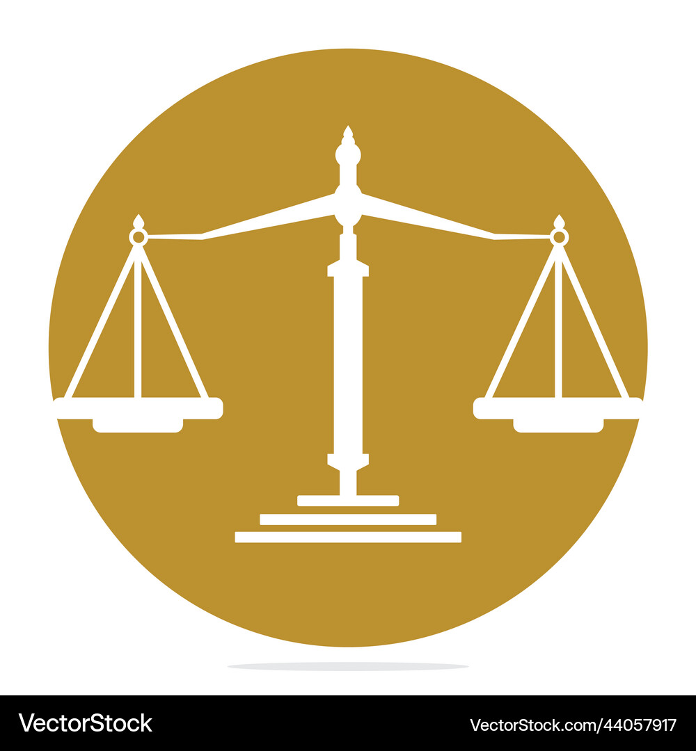 Law and attorney logo design Royalty Free Vector Image