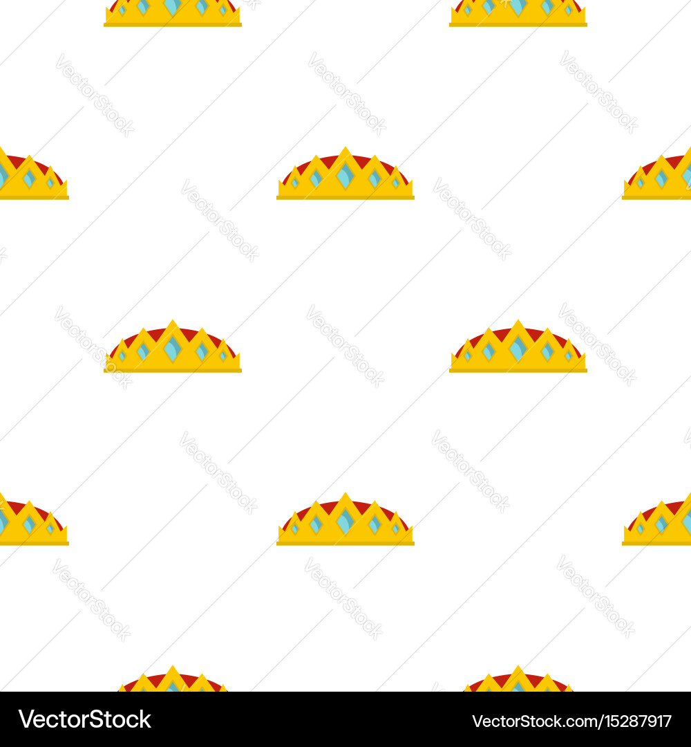 Small crown pattern flat Royalty Free Vector Image