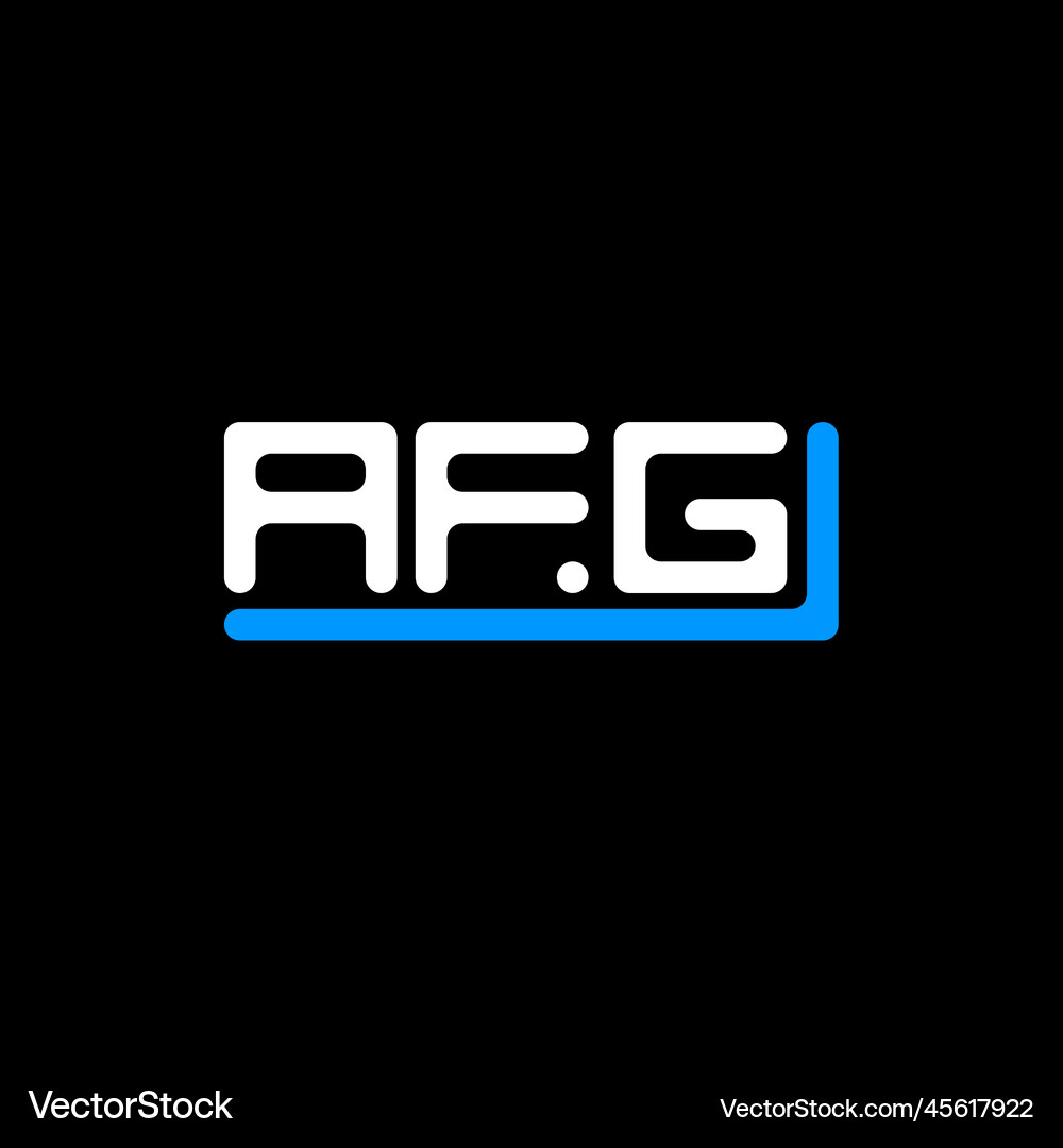 Afg letter logo creative design with graphic Vector Image