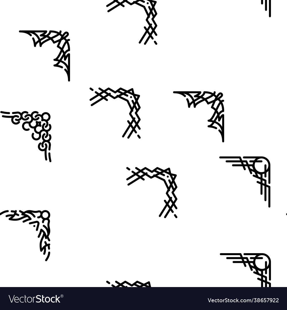 Corner decoration seamless pattern Royalty Free Vector Image
