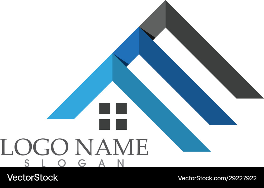 Home and house property construction logo Vector Image