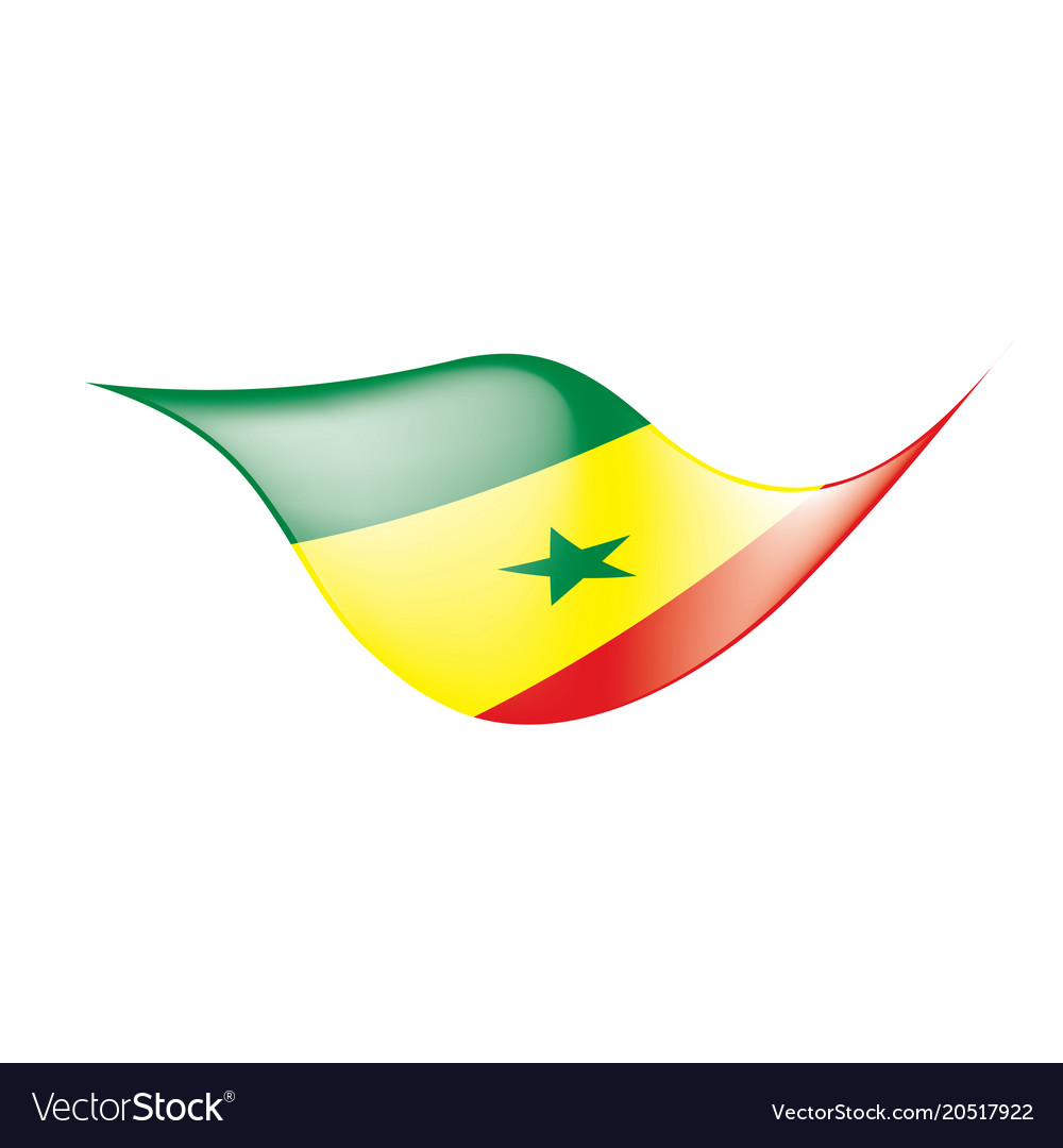 Senegal flag Royalty Free Vector Image - VectorStock