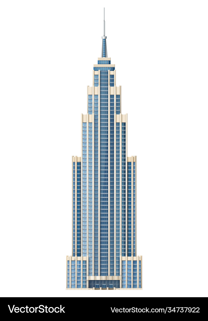 Skyscraper modern apartment and office building Vector Image