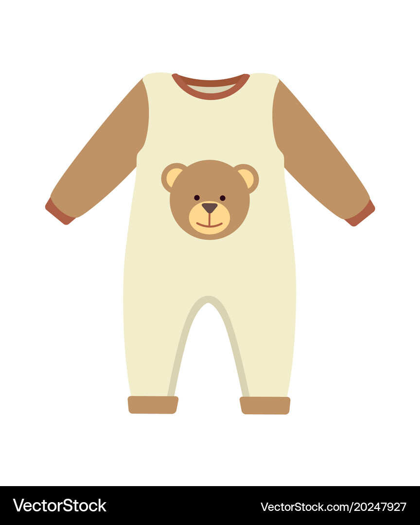 Baby clothes costume poster Royalty Free Vector Image