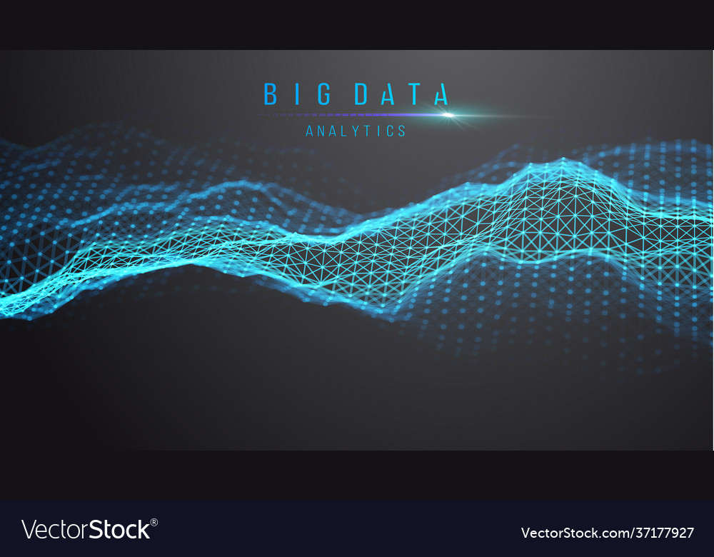 Blue abstract technology background data Vector Image