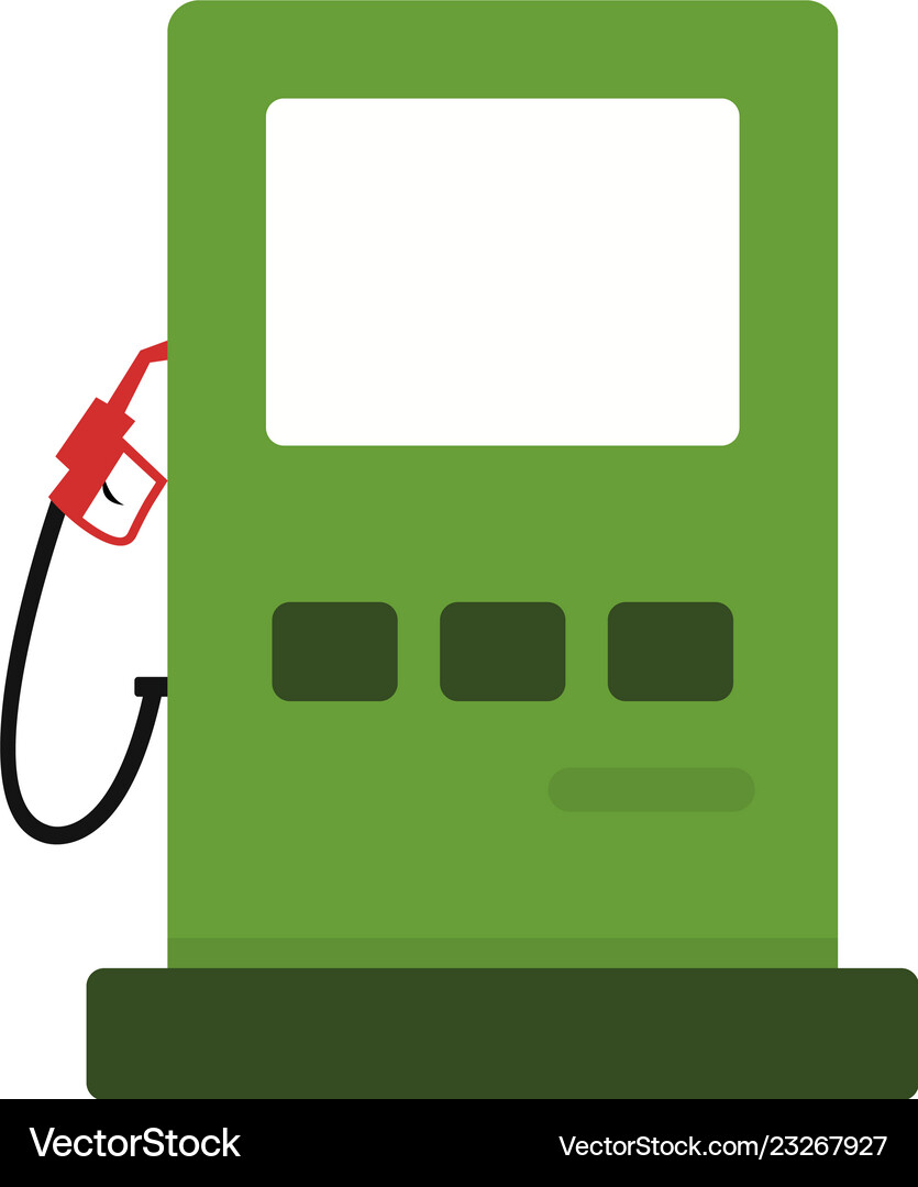 Filling station road sign icon Royalty Free Vector Image