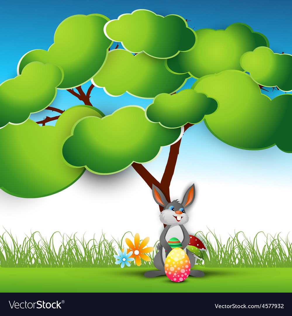 Easter bunny Royalty Free Vector Image - VectorStock