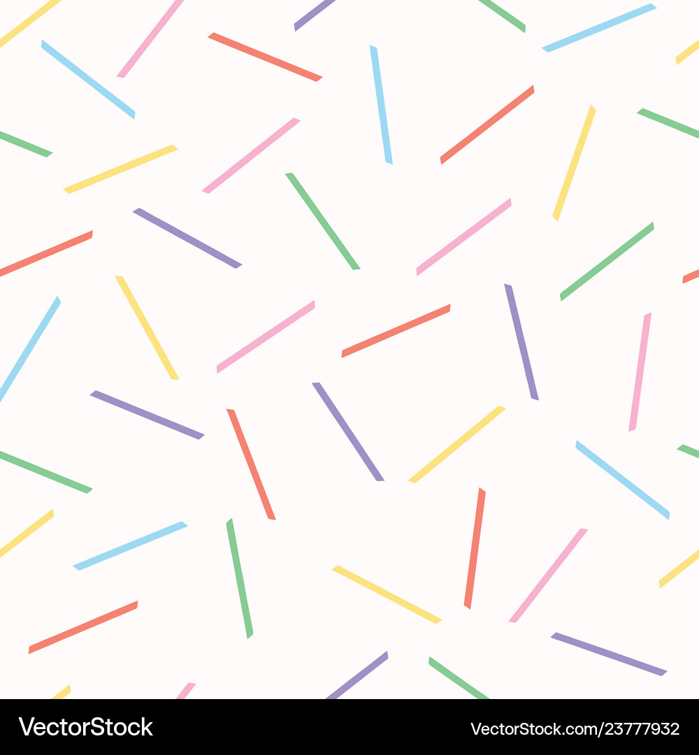 Hand drawn tiny confetti sprinkles seamless Vector Image