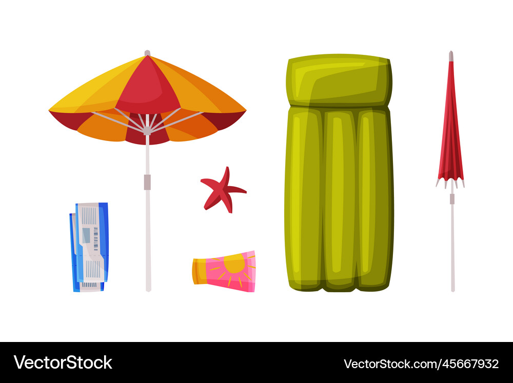 Travel and vacation symbol and attribute Vector Image