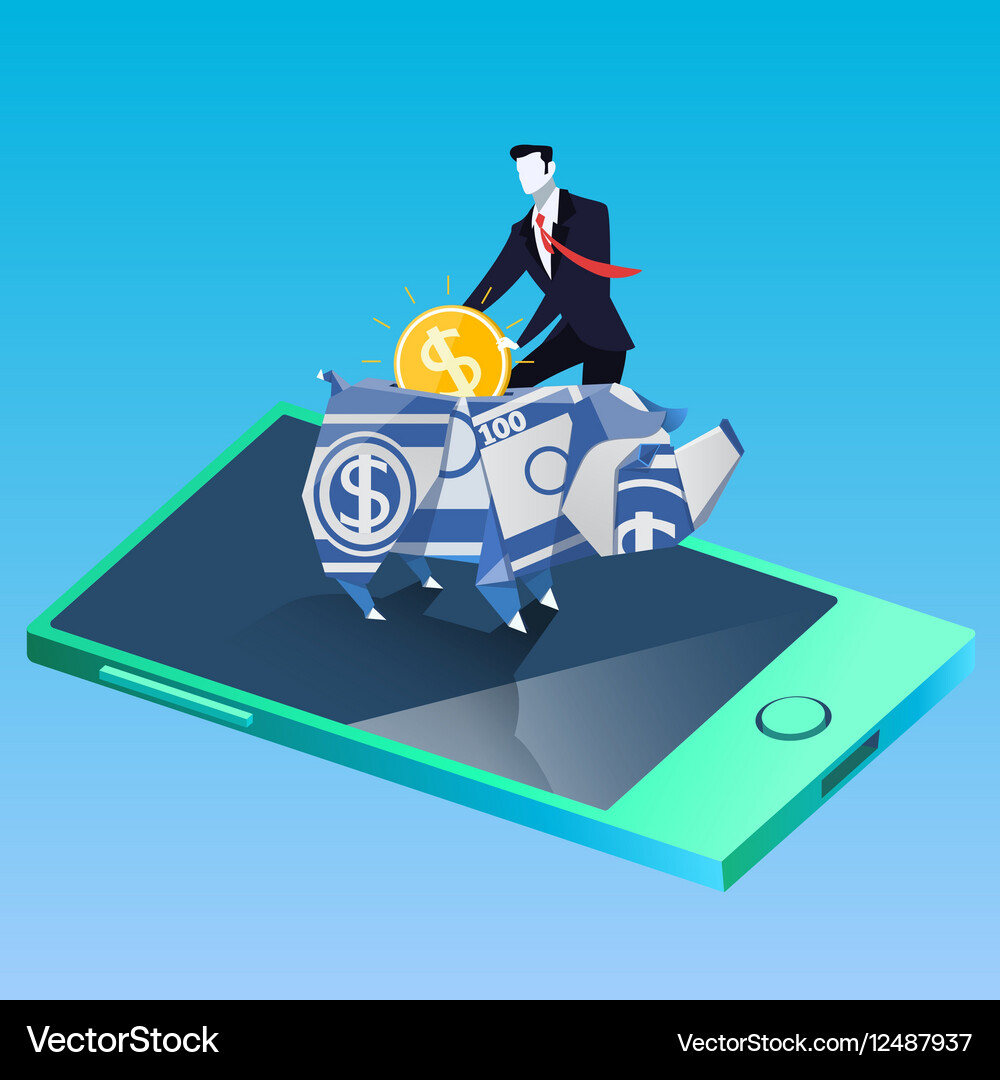 Finance and business success concept Royalty Free Vector