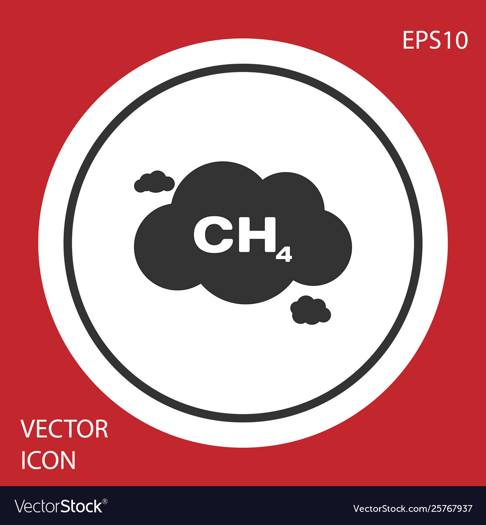 Grey methane emissions reduction icon isolated Vector Image Grey methane emissions reduction icon isolated Vector Image