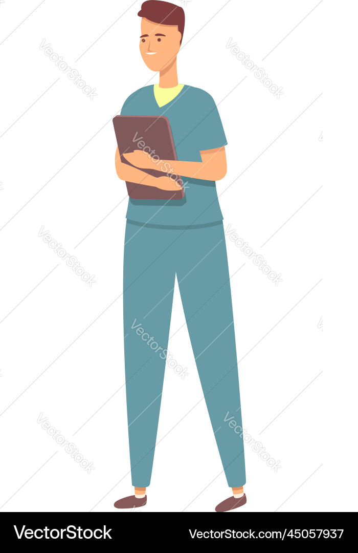 Physical therapist icon cartoon physio Royalty Free Vector