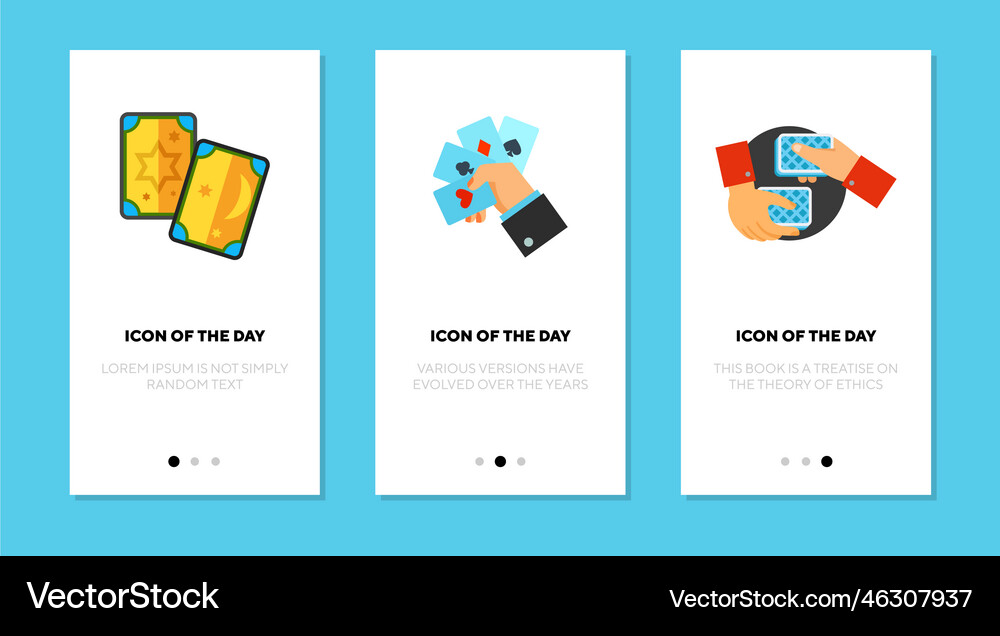 Poker flat icon set Royalty Free Vector Image - VectorStock
