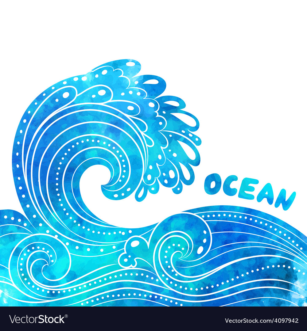 Abstract waves background Royalty Free Vector Image