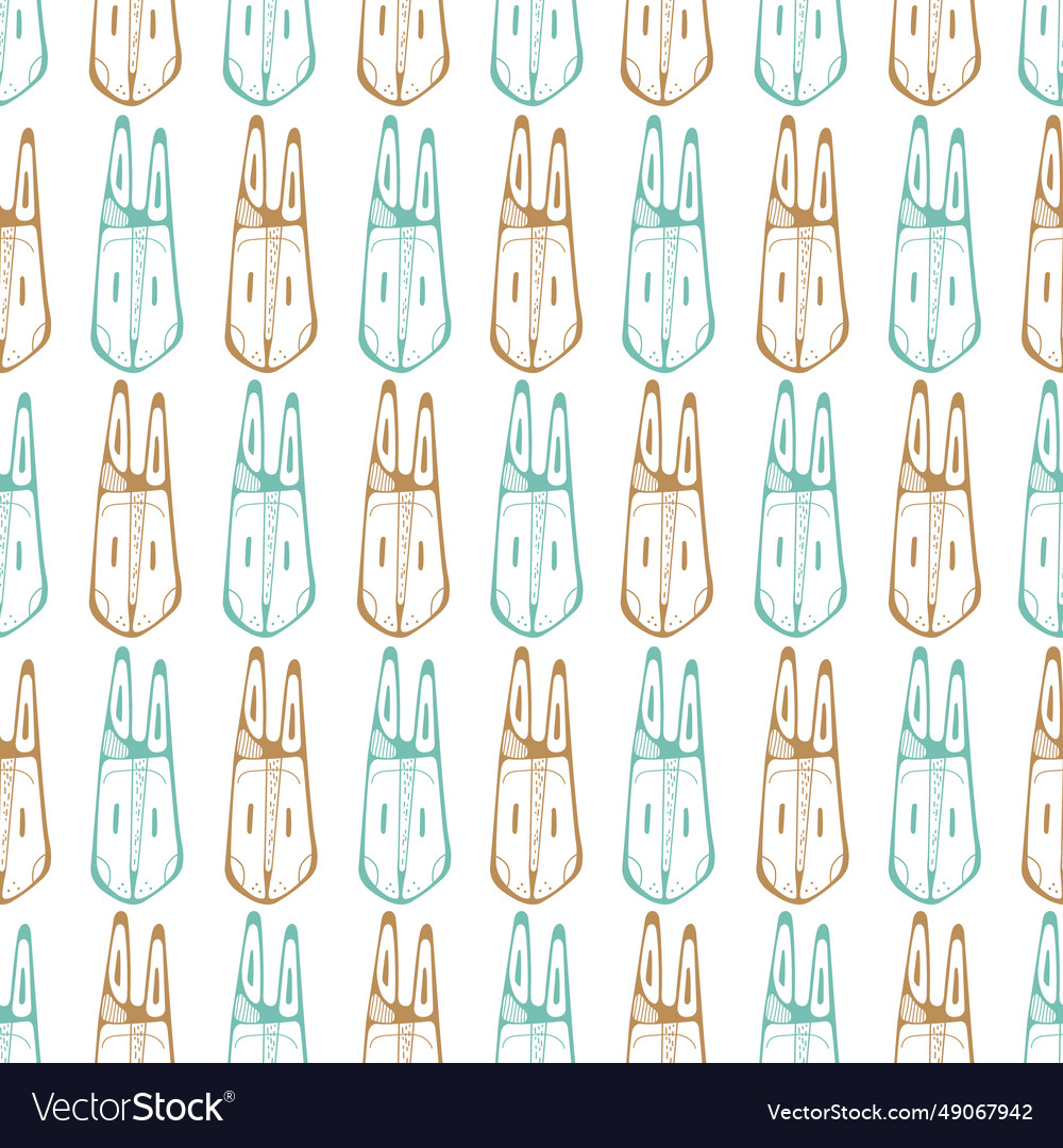 Bunny pattern Royalty Free Vector Image - VectorStock