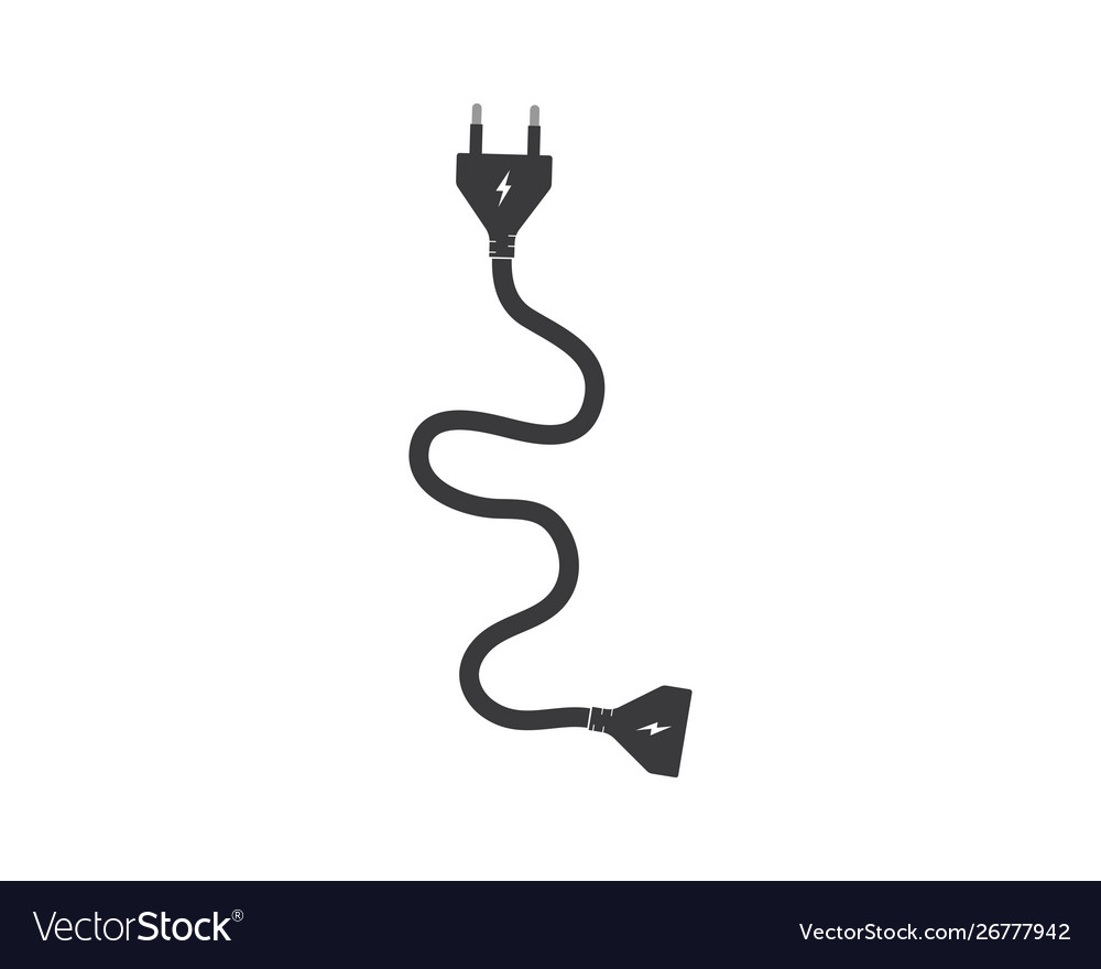 Electric socket plug Royalty Free Vector Image