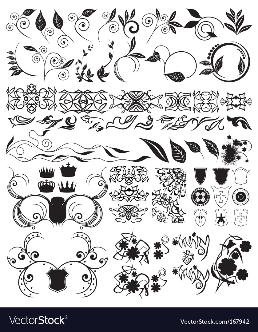 Elements for design Royalty Free Vector Image - VectorStock