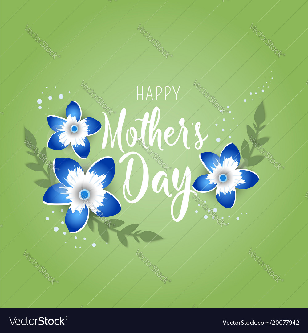 Happy Mothers Day Greeting Card Royalty Free Vector Image