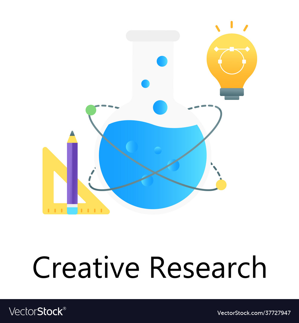 Creative research Royalty Free Vector Image - VectorStock