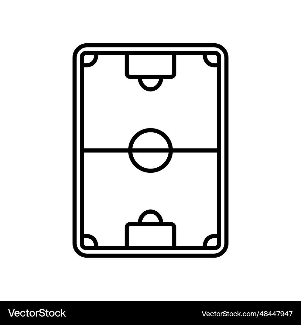 Football field icon Royalty Free Vector Image - VectorStock