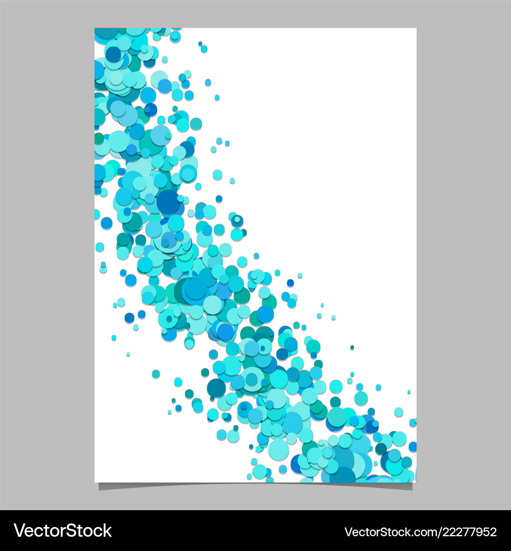 Blank curved abstract dispersed confetti circle Vector Image